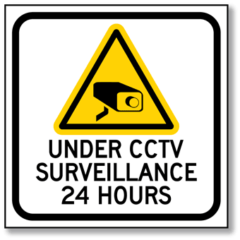 Window Decal or Label - Under CCTV Surveillance - 6x6 (Package of 3 ...