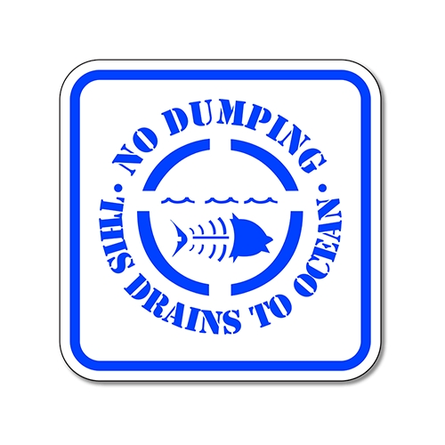 No Dumping Drains To Ocean