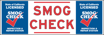 California SMOG CHECK Banner - Inspection And Repair Station - 72x24 ...