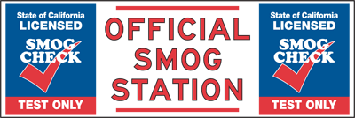 California SMOG Station Banner - Test Only Station - 72x24 ...