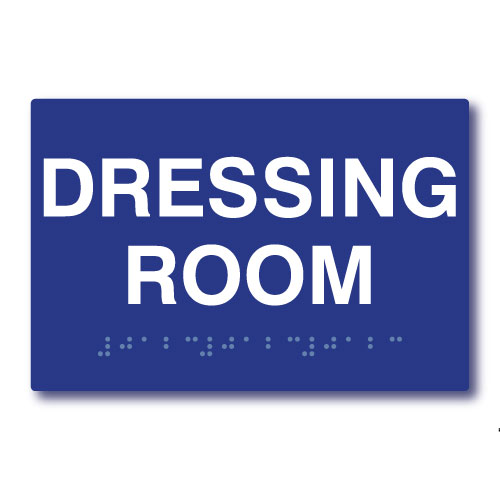ADA Dressing Room Text and Braille Sign - 6x4 | StopSignsandMore.com