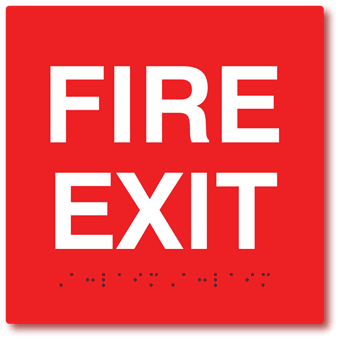 Delayed Egress Exit Sign