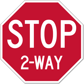 30X30 STOP Sign - Choose 2, 3, 4 or All Way Intersections ...
