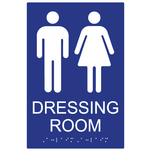 ADA Compliant Unisex Dressing Room Sign- 6x9 | StopSignsandMore.com