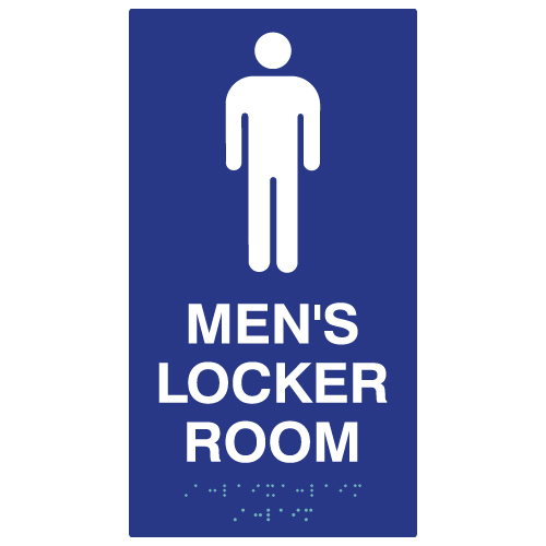 ADA Men's Locker Room with Pictogram Wall Sign - 6x11 ...