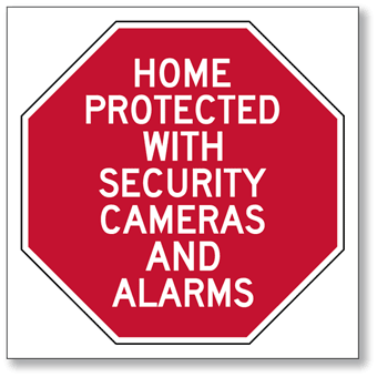 Window Decal or Label - Home / Business / Property Cameras & Alarms ...
