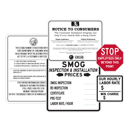 SMOG Station Sign Kit | StopSignsandMore.com