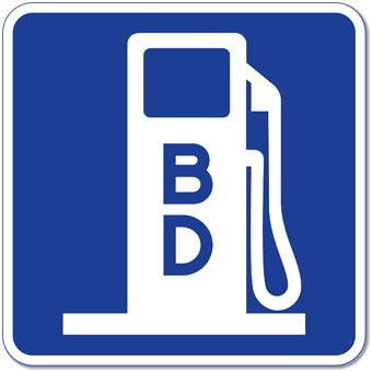 G66-22 (CA) Bio-Diesel Fuel Sign - 18x18 | StopSignsandMore.com