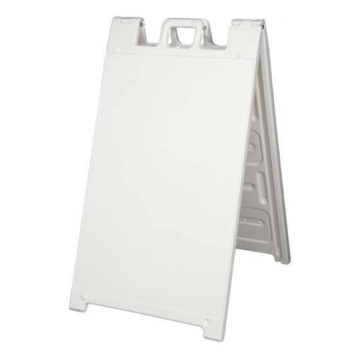 Portable Two-Sided A-Frame Sign Holder - Fits Signs Up To 24X36 - White ...