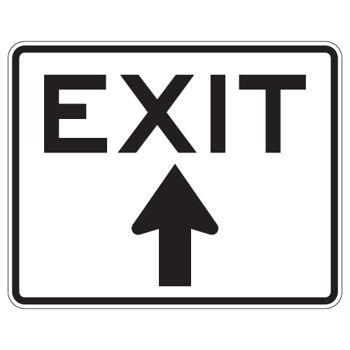 Printable Exit Sign With Arrow