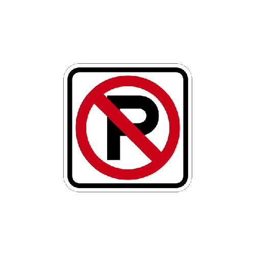 R8-3A-MOD No Parking Symbol Sign - 8x8 | StopSignsandMore.com