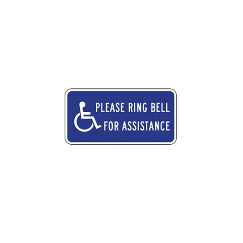 Please Ring Bell For Assistance Sign - 12x6 | StopSignsandMore.com