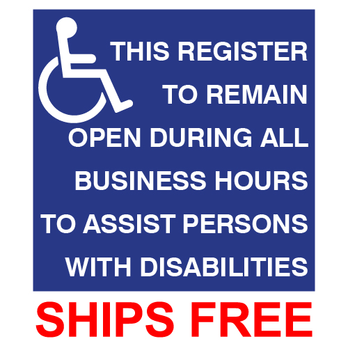 Label - This Register To Remain Open - 9x9 | StopSignsandMore.com