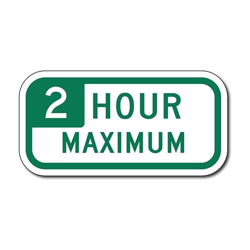 Maximum Time Limit Parking Sign - 12x6 - Variable Hour ...