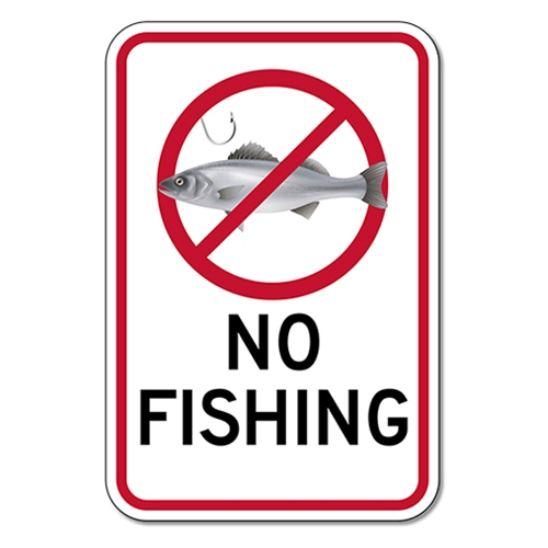 No Fishing Sign