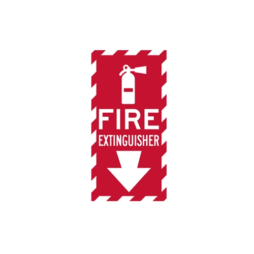 Fire Extinguisher Location Window Decal or Label - 6x12 ...