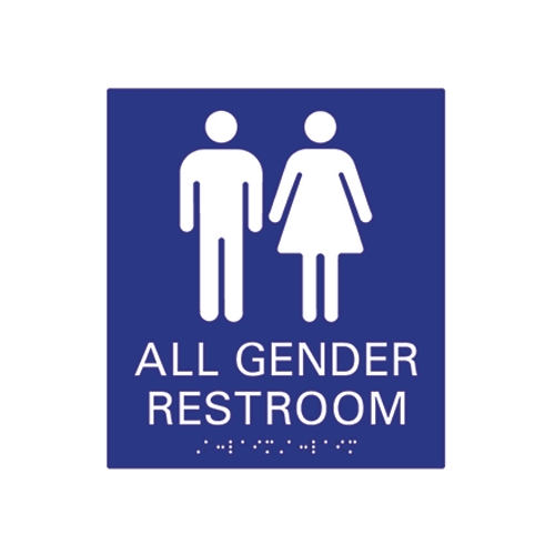 ADA Compliant All Gender Wall Sign - 8x9 | StopSignsandMore.com