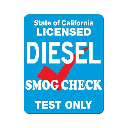 Metal Diesel SMOG Check TEST ONLY Station Sign - Single-Faced - 24x30 ...