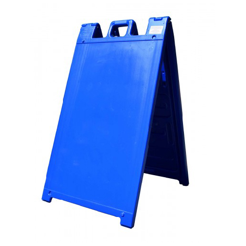 Portable Two-Sided A-Frame Sign Holder - Fits Signs Up To 24X36 - Blue ...