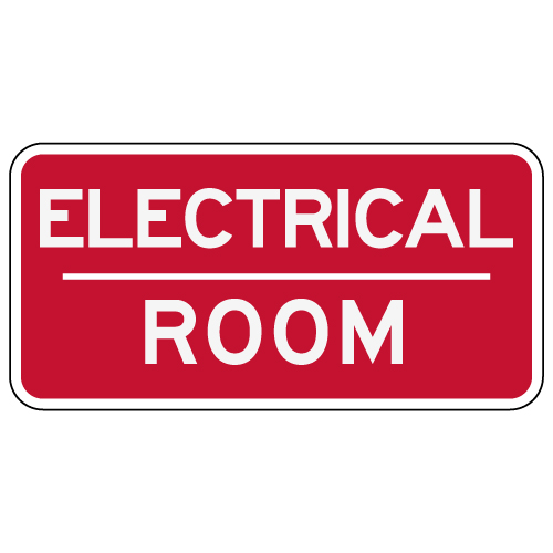 Electrical Room Sign - 12x6 | StopSignsandMore.com