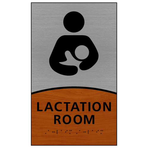 ADA Signature Lactation Room Sign Tactile Text and Grade 2 Braille ...