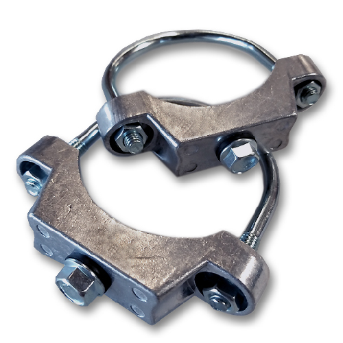 U-Clamp Sign Hardware - For 2-7/8" Diameter Round Posts (one pair ...