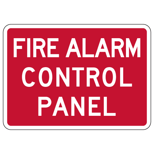 Fire Alarm Control Panel Sign - 14x10 | StopSignsandMore.com