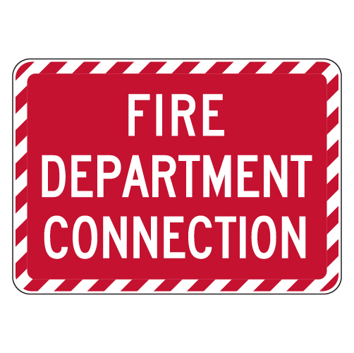 Fire Department Connection Sign - 14x10 | StopSignsandMore.com