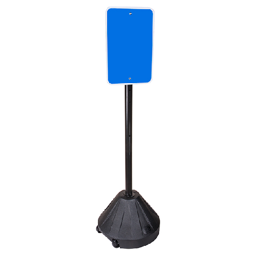 Portable Pole 2 Base (PP2) - 58” Sign Post and Base - Black ...