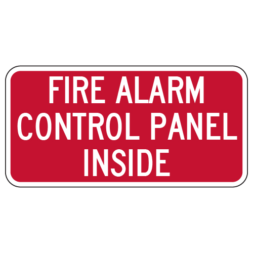 Fire Alarm Control Panel Inside Sign - 12x6 | StopSignsandMore.com
