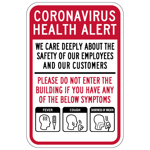 B-Stock: Public Health Alert Do Not Enter Sign - 12x18 ...