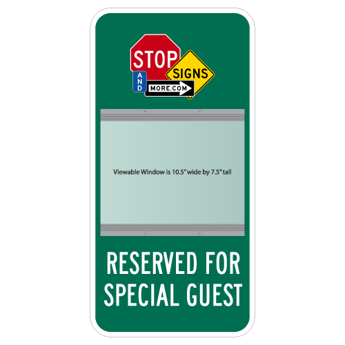 Custom Parking Sign with Large Changeable Name Holding Slot - 12x24 ...