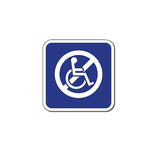 NON-Accessible Symbol Sign - 12x12 | StopSignsandMore.com